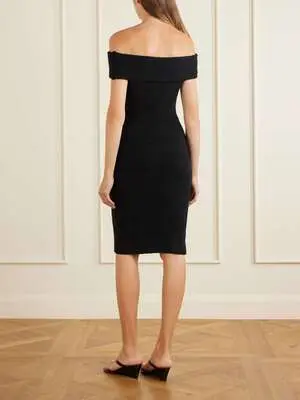Magda Butrym Off-the-shoulder Knitted Midi Dress