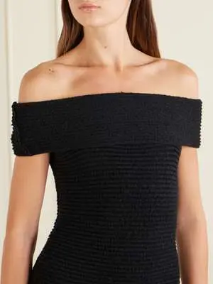 Magda Butrym Off-the-shoulder Knitted Midi Dress
