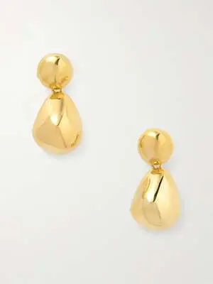 Phoebe Philo Pebble -plated Sterling Silver Earrings - Gold