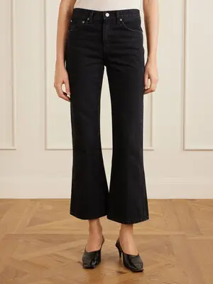 Khaite Clara Flared Jeans - Black
