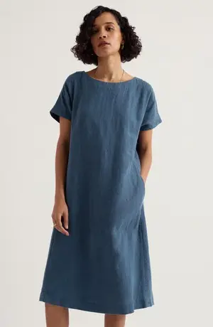 SEASALT CORNWALL Linen A-line Dress