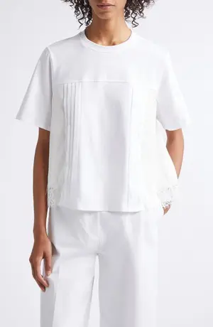 3.1 Phillip Lim Mixed Media T-shirt - White