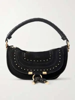Chloé Marcie Mini Studded Suede Tote