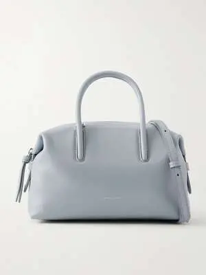 DEMELLIER The Stockholm Small Full-grain Leather Shoulder Bag - Light Blue