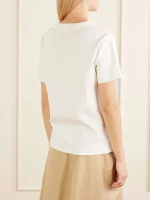 Loewe Anagram-embroidered Cotton-blend T-shirt