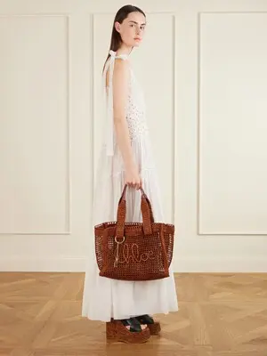 Chloé Summer Banana' Raffia Tote - Brown