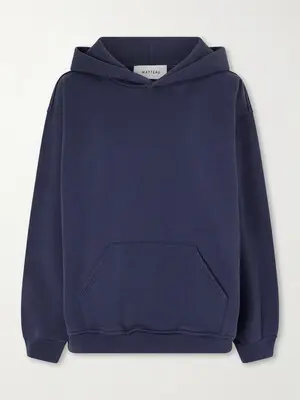Matteau Organic Cotton Jersey Hoodie - Blue