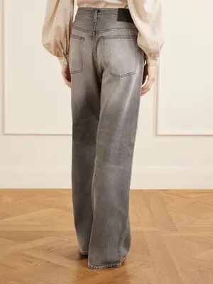 Acne Studios Mid-rise Wide-leg Jeans - Gray