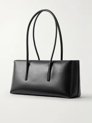 DEMELLIER The Stockholm Full Grain Leather Shoulder Bag - Black