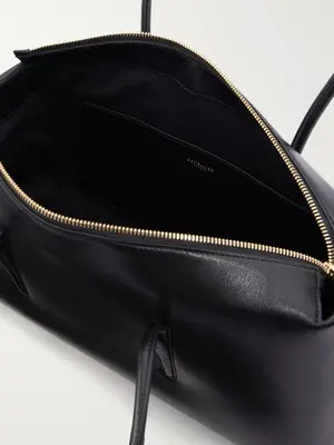 DEMELLIER The Stockholm Full Grain Leather Shoulder Bag - Black