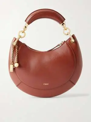 Chloé Banana Leather Shoulder Bag - Tan