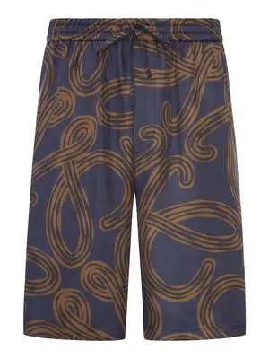 Loewe X Paula's Ibiza Printed Silk Twill Shorts - Multicolor