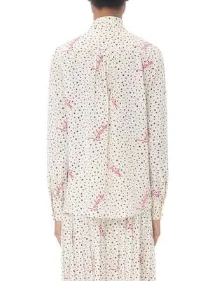 Valentino Garavani Silk Crepe De Chine Polka Dot Shirt - Multicolor