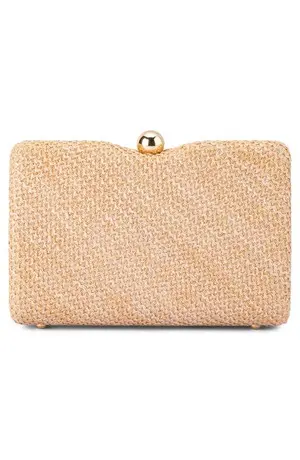 OLGA BERG Birdie Woven Clutch