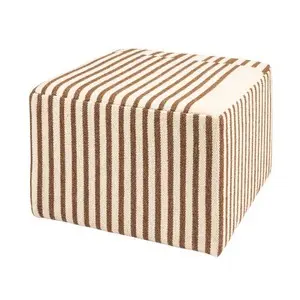 OLIVE GROVE Upholstered Coffee Table Ottoman - Ivory