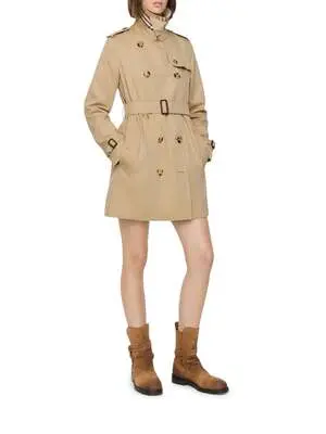 Burberry Heritage Kensington Short Trench Coat - Multicolor