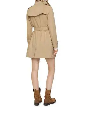 Burberry Heritage Kensington Short Trench Coat - Multicolor