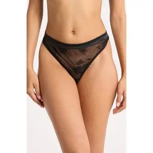 Simone Perele Louise Lace Thong - Black