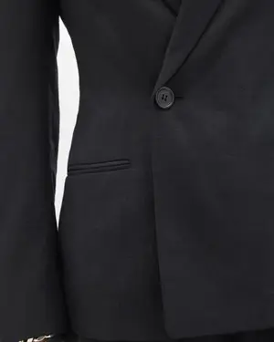 Another Tomorrow Double Breasted Fitted Jacket