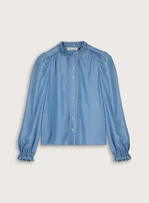 BAUKJEN Zoe Frill Neck Blouse