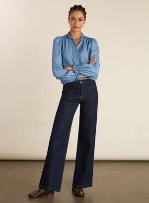 BAUKJEN Zoe Frill Neck Blouse