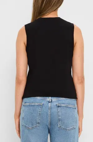 Michael Stars Junia Cotton Tank - Black