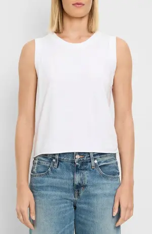 Michael Stars Junia Cotton Tank - White