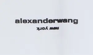 Alexander Wang Shrunken Cotton Logo T-shirt