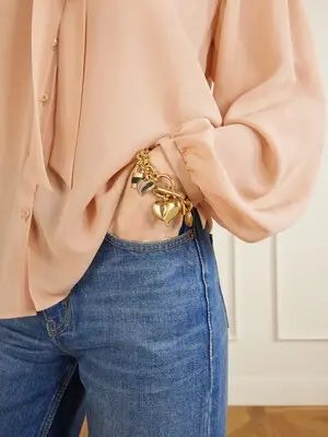 Chloé Logo-detailed Charm Bracelet - Gold