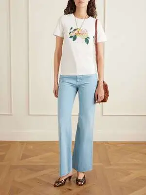 Chloé Ruched Leopard-print Tpu Mules