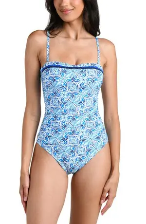 La Blanca Costa Azul Bandeau One-piece Swimsuit