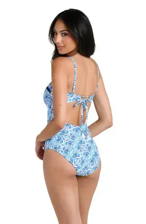 La Blanca Costa Azul Bandeau One-piece Swimsuit