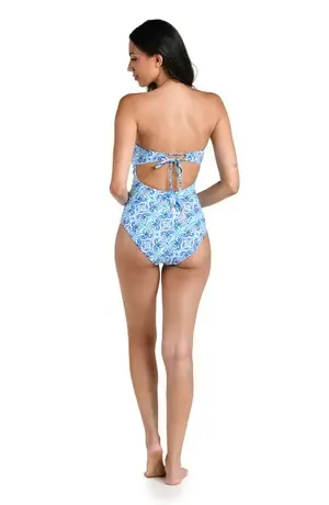 La Blanca Costa Azul Bandeau One-piece Swimsuit