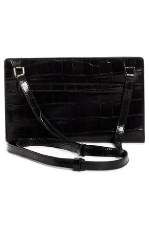 TOTEME Belted Croc Embossed Leather Crossbody Bag