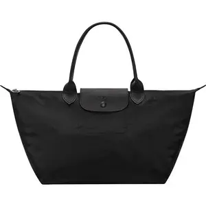 Longchamp Large Le Pliage One Shoulder Bag - Black