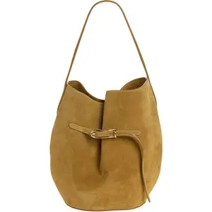 LIFFNER LIFFNER Large Belted Suede Bucket Bag Sand
