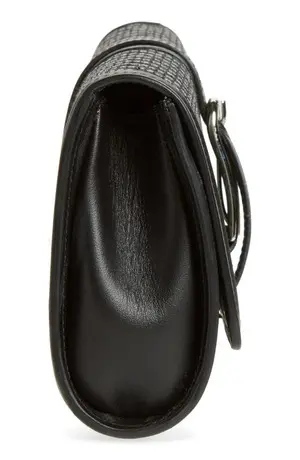 LIFFNER Belted Raffia Clutch