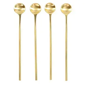 BE HOME Luxe Thin Long Spoonsset Of 4 - Gold