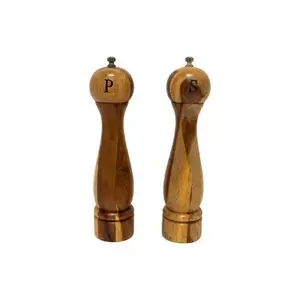 BE HOME Bumi Salt & Pepper Grinderset Of 2 - Natural