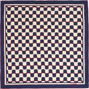 LOST PATTERN Checkerboard Silk Bandana