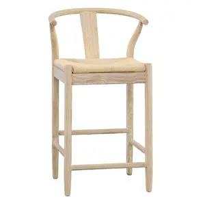 DOVETAIL FURNITURE Rami Danish Cord Counter Stool - Natural
