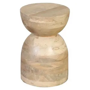 DOVETAIL FURNITURE Levanto Mango Wood Side Table - Natural