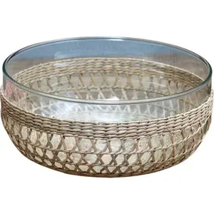 BE HOME Seagrass Cage Bowl - None
