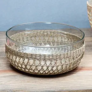BE HOME Seagrass Cage Bowl