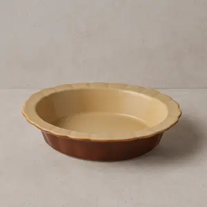 BE HOME Vintage French Stoneware Oval Pie Dish