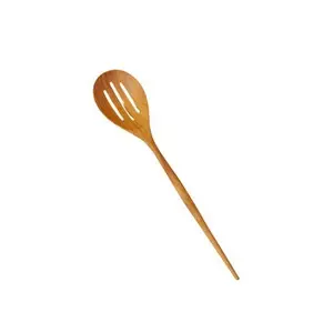 BE HOME Padma Teak Slotted Spoon - Brown