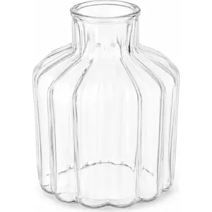 BE HOME Shae Stepped Bud Vase - Clear