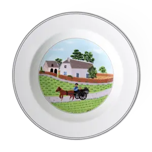 VILLEROY & BOCH Design Naif Rim Soup #1 Going To Market - None