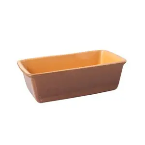 BE HOME Vintage French Stoneware Rectangular Pan - Brown