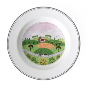 VILLEROY & BOCH Design Naif Rim Soup #6 Hunter & Dog - None